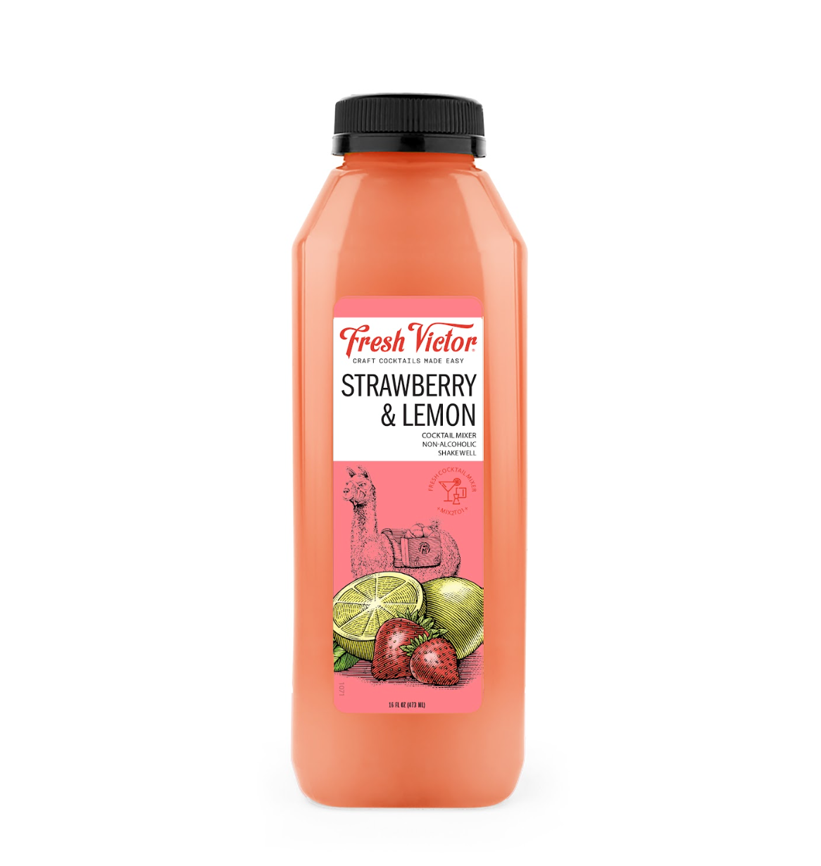 Strawberry & Lemon - 16 oz Single Bottle - Fresh Victor